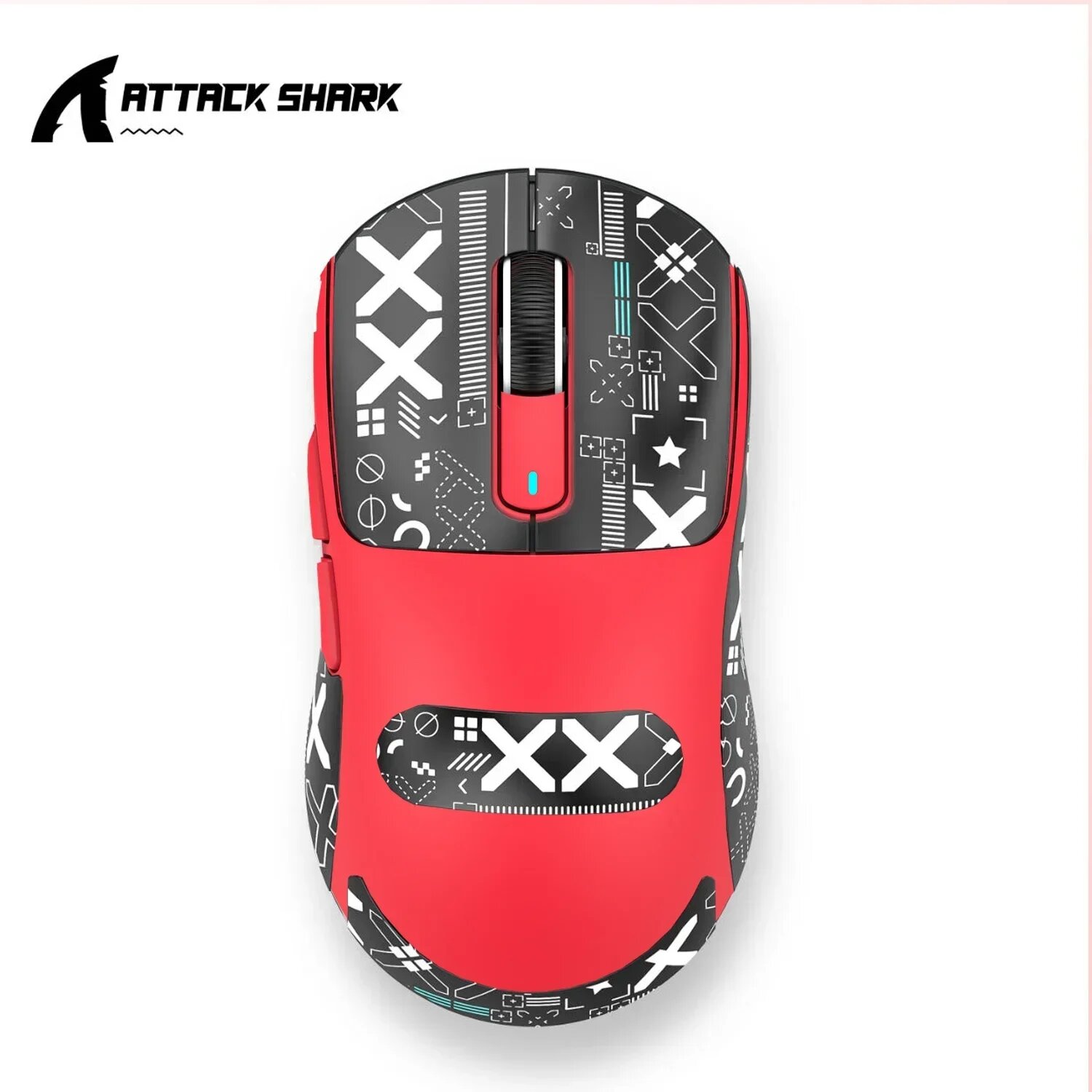 Беспроводная игровая мышь Attack Shark X3Pro Red Anti-Slip