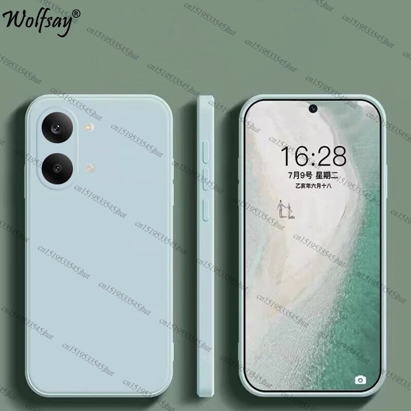 Чехол Wolfsay для Poco X8 Pro, LightGreen, силикон