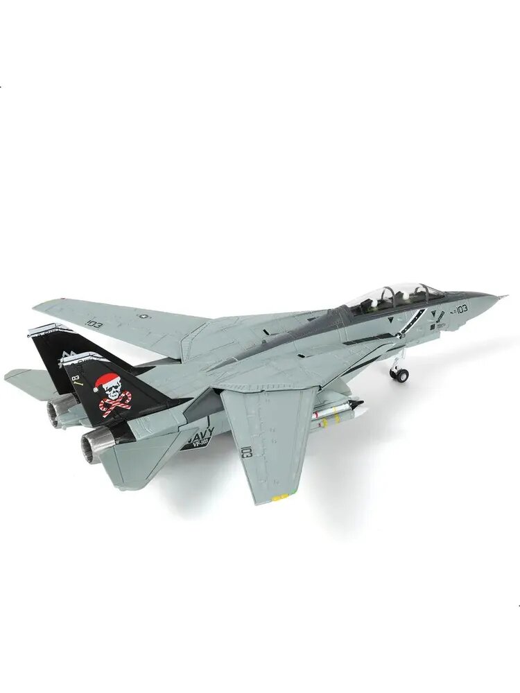 Металлическая Модель F-14B Santa Cats VF-103 Jolly Rogers 1/100 металлИдеальное копирование