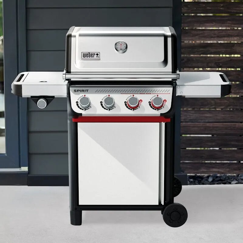 Газовый гриль Weber 1502108 S-435, нержавеющая сталь, для пикников и профессионального приготовления
