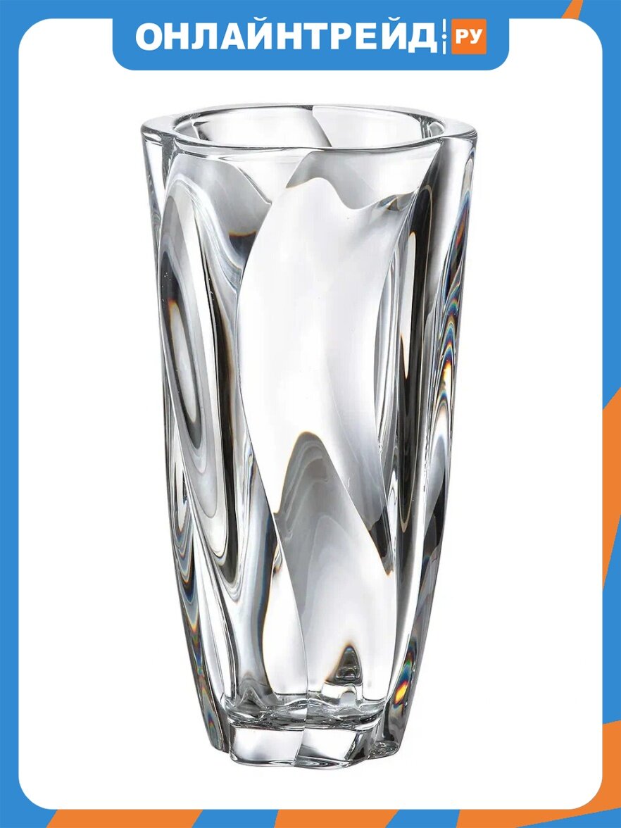 Ваза Crystal Bohemia "BARLEY TWIST", 25,5 см.