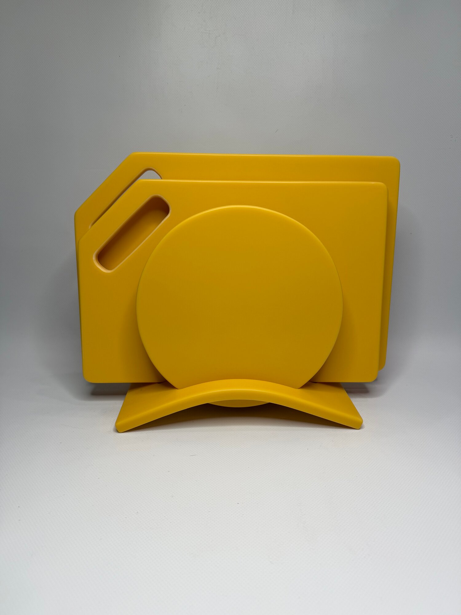 Набор разделочных досок Искусственный камень "yellow", фигурный 24x35 см, 3шт