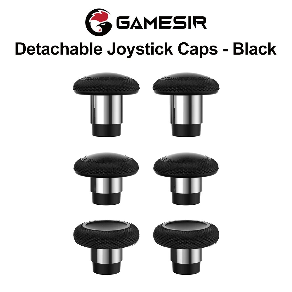 Накладки на джойстики GameSir для G7 Pro, G7 Pro 8K, Cyclone 2 - 3 пары Черный, Black