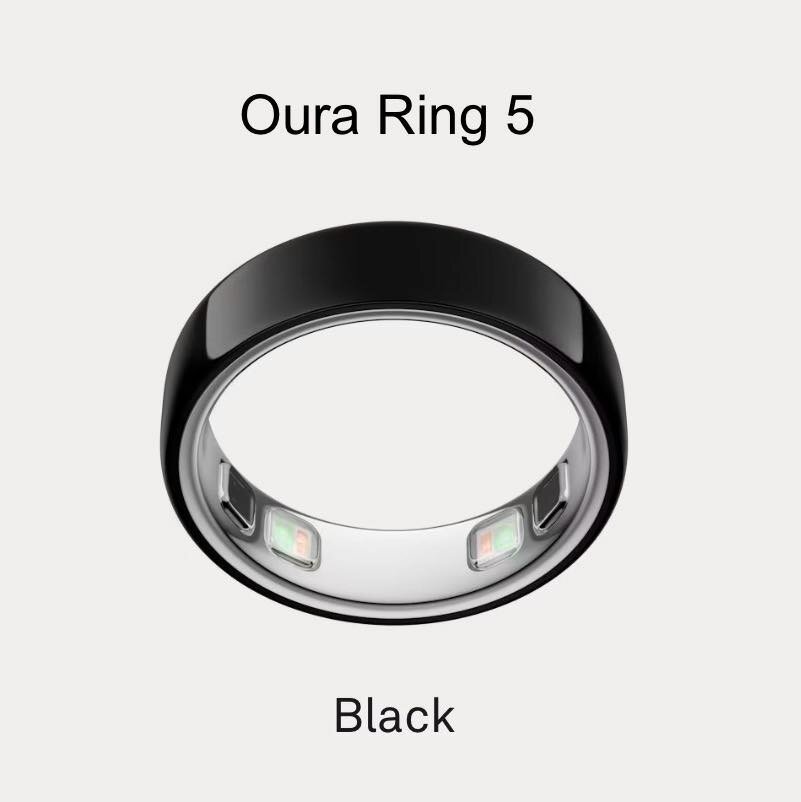 Умное кольцо Oura Ring 5 Black US11, титан, черный, новинка 2026