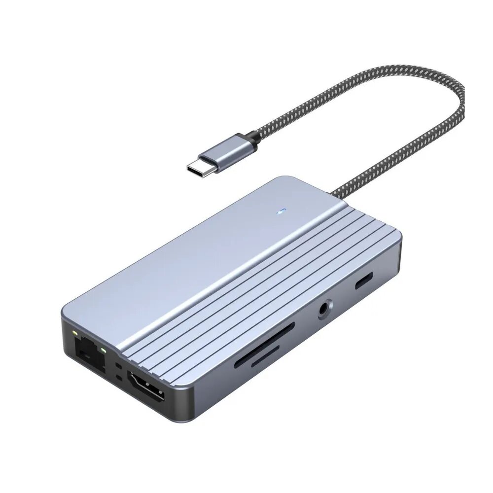 Type C Hub 10 в 1 Тип к адаптеру HDTV для 4K Ethernet USB Audios 35 мм