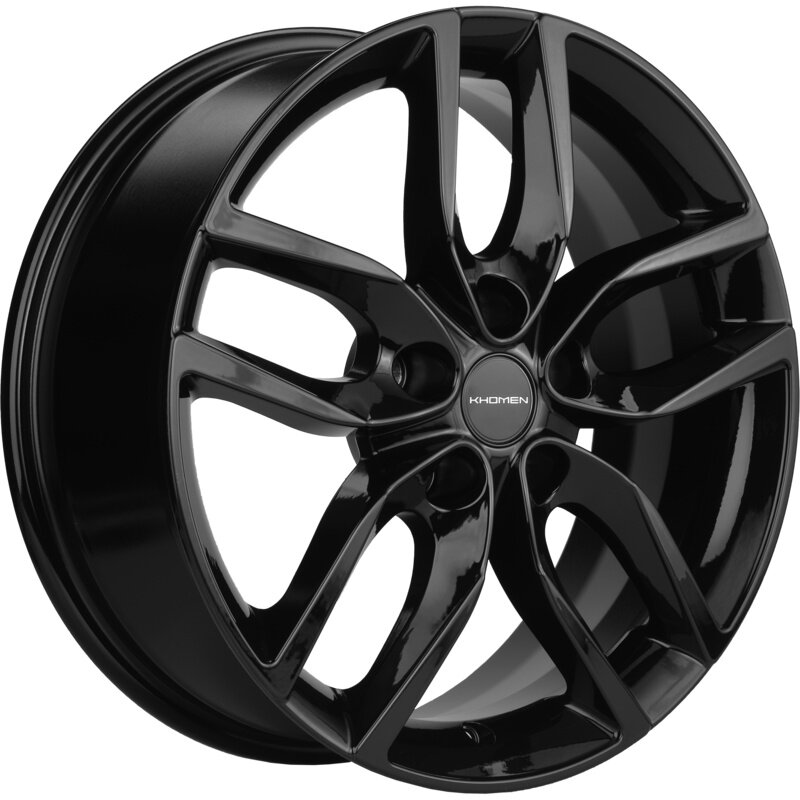 Литой колесный диск Khomen Wheels KHW1708 (Dongfeng AX7/Evolute i-PRO) 6,5x17/5x108 ET43 D65,1 Black