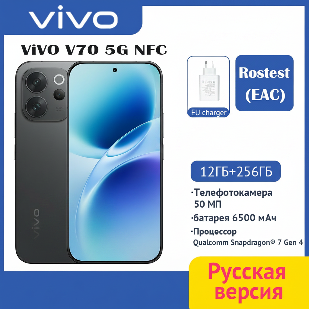 Смартфон Vivo V70, 12/256ГБ, russia