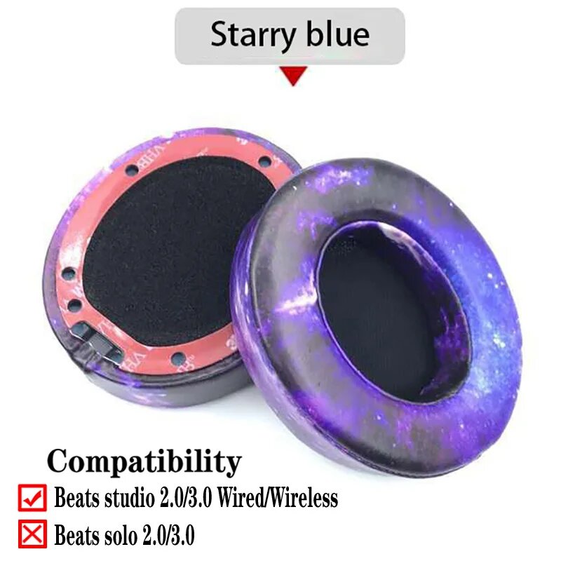 Амбушюры Starry blue для Beats Studio 2.0/3.0