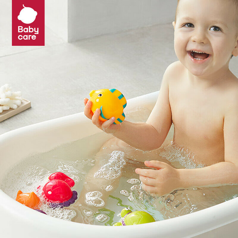 Набор детских ванночных игрушек Babycare 4 шт. Плавающие водные игрушки для ванны Цвет：Случайно отправляются новые или