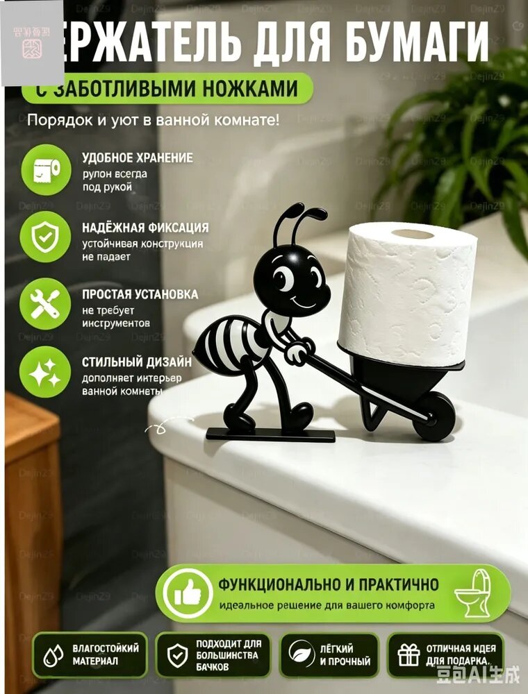 Стойка для диспенсера "держательдлятуалетнойбумаги #подставкадлятуалетнойбумаги #муравейдержатель", 1 шт