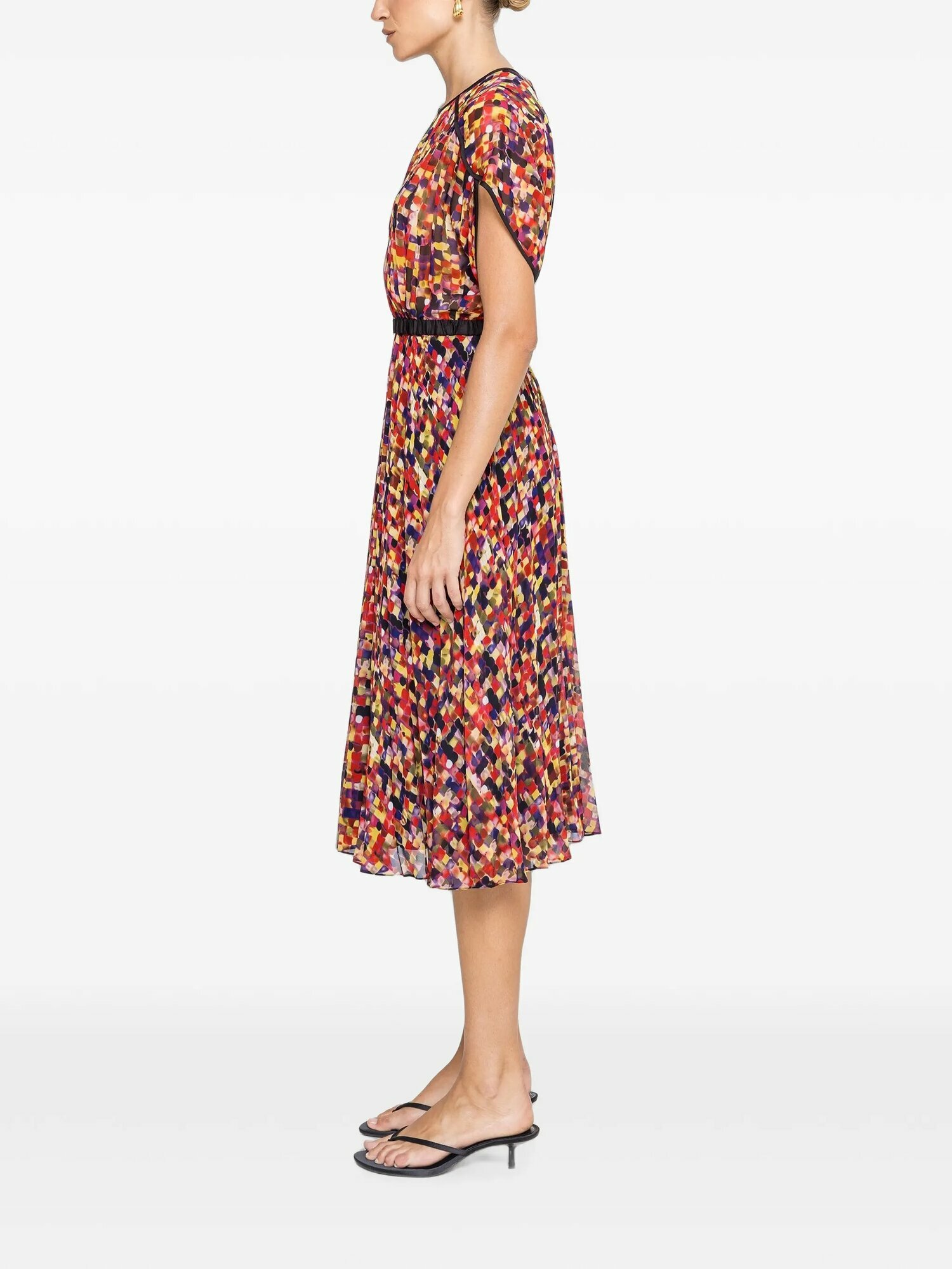 Платье Nissa Printed viscose midi dress, размер 44 — фото 1