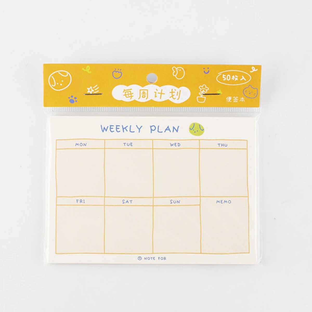 Блокнот с кошачьим мотивом Weekly Plan