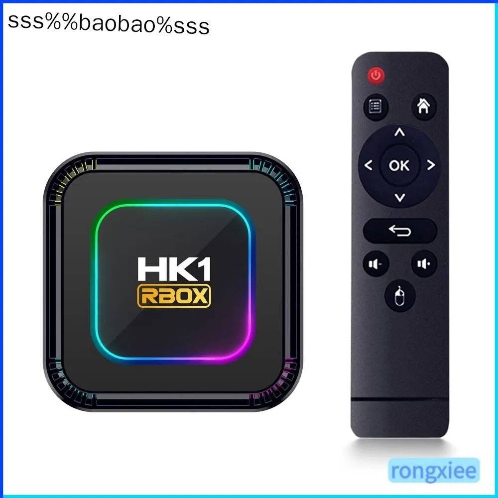 HK1 RBOX K8 Android 13.0 Smart TV Box, Высокопроизводительный медиаплеер с поддержкой HDR10+, для просмотра контента в смарт-качестве 2GB+16GB / US
