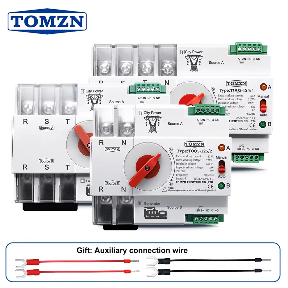 Автоматический выключатель TOMZN 3P, 230V, 100A