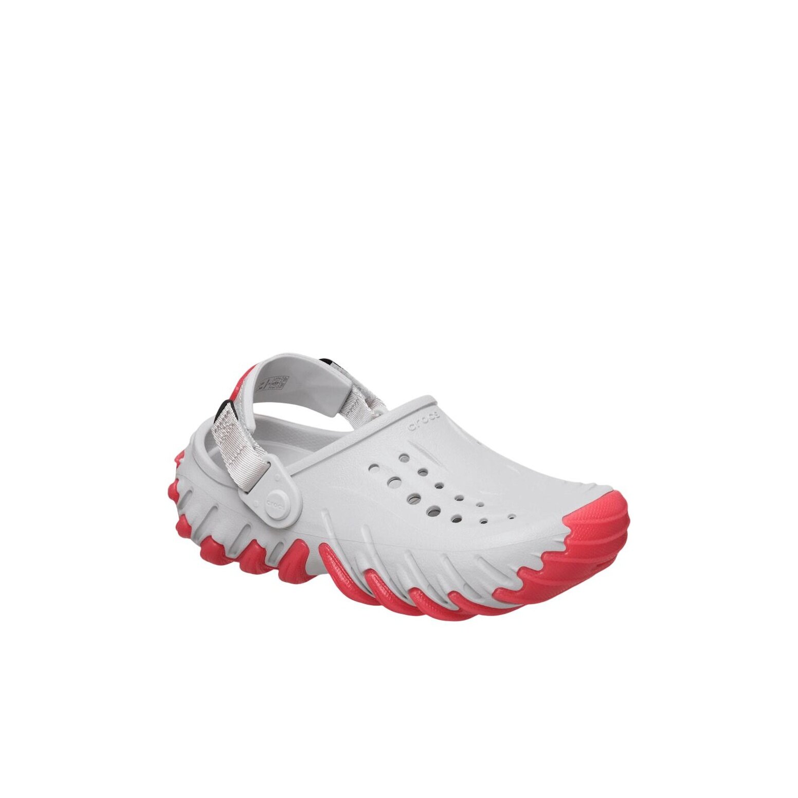 Акваобувь Crocs, размер EU 32-33 стопа (20CM), серый/красный — фото 1