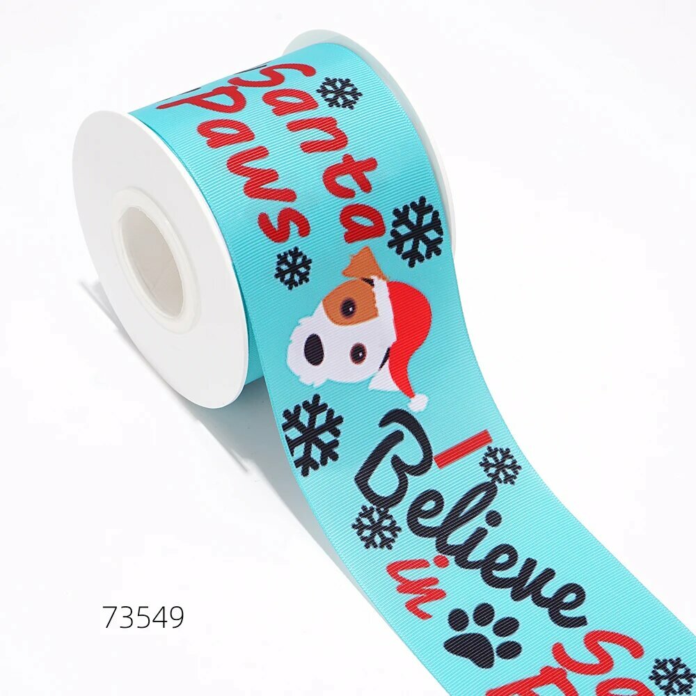 Рождественские атласные ленты Top Ribbon 10 ярдов 73549, 38mm satin 10Y