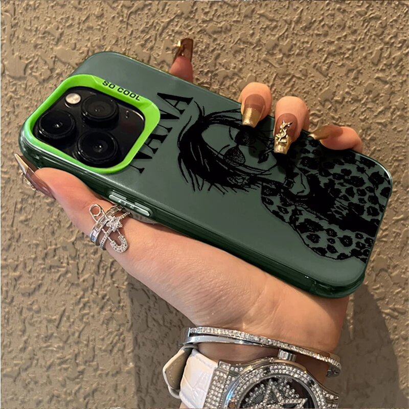 Популярный крутой чехол Anime NANA для Xiaomi Redmi Note 14 12 13 11 Pro Зеленый, 4, Redmi 13 4G