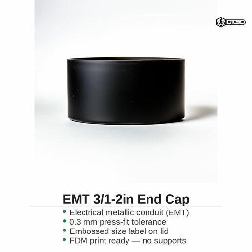 EMT 3-1/2 Заглушка для конца трубы