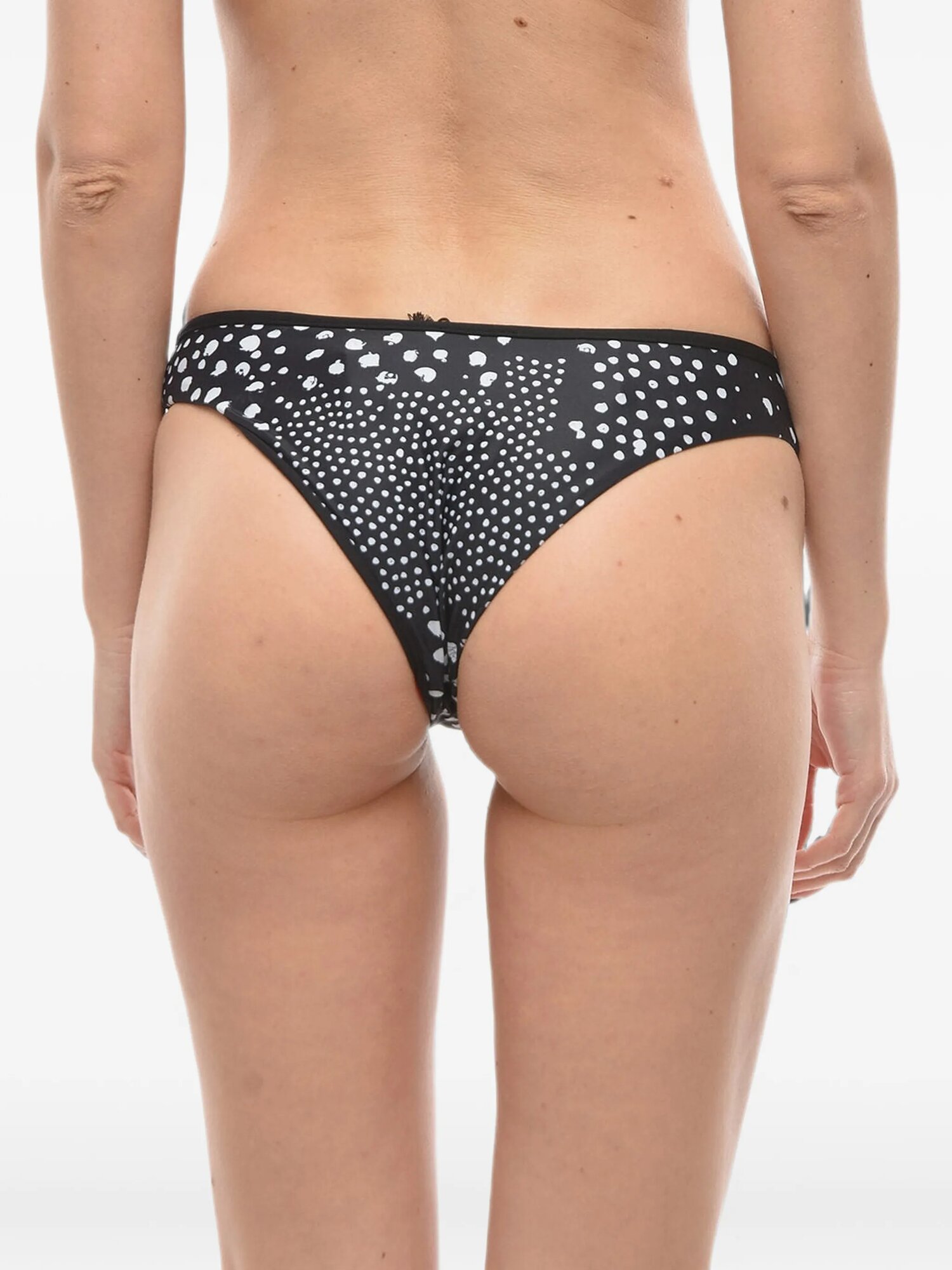 Купальник Karl Lagerfeld Logo-print polka-dot bikini briefs, размер 36 — фото 1