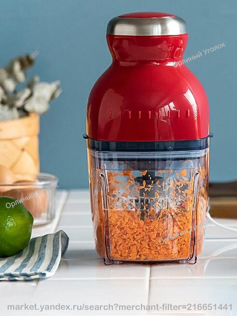 Электрический кухонный комбайн для дома, измельчает мясо и лёд 500ml
