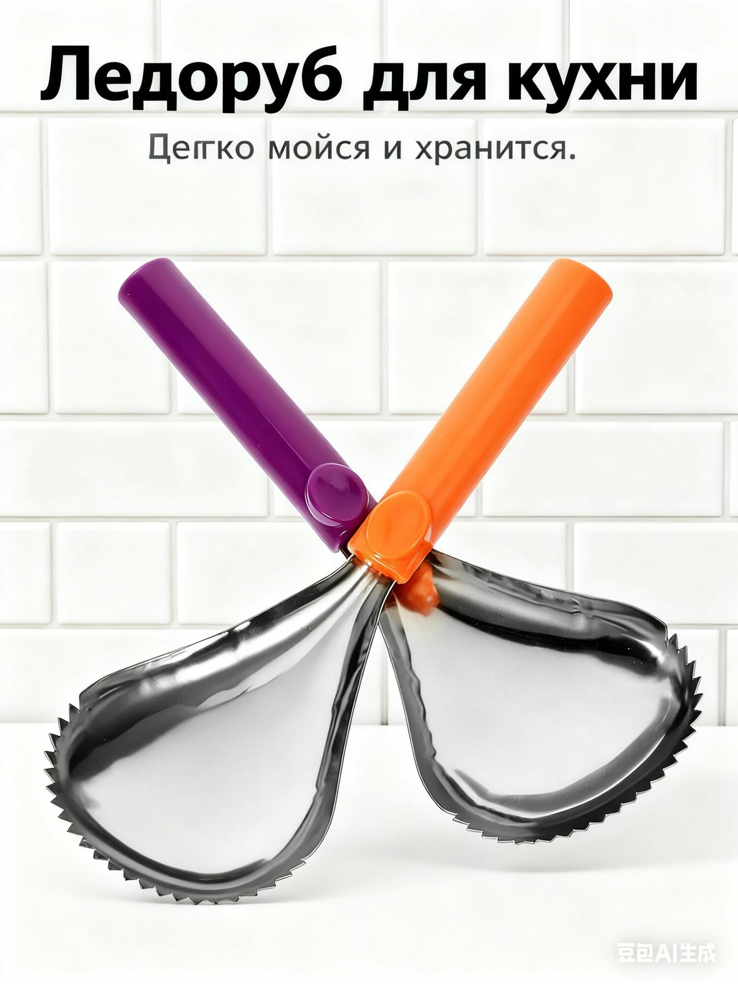 Скребок-ледоруб автомобильная, для уборки снега