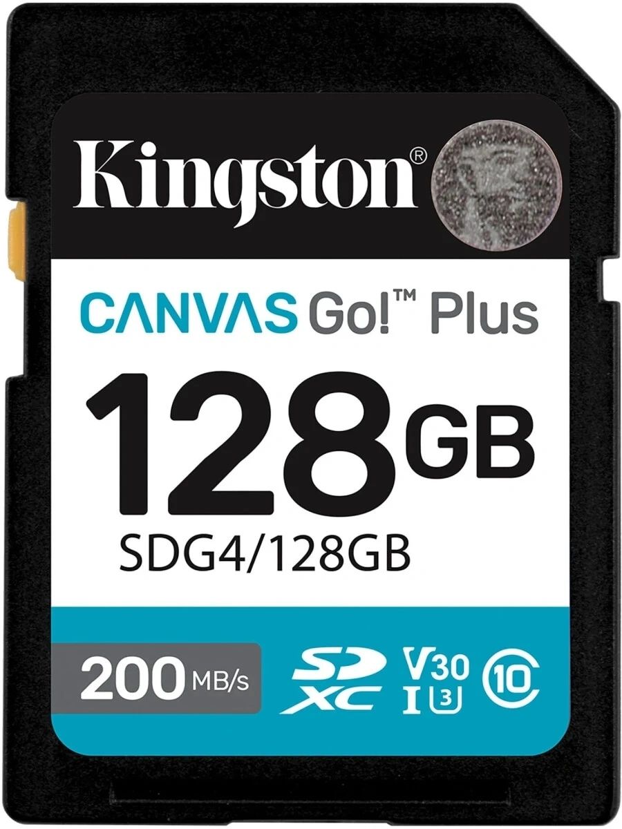 Карта памяти SDXC Kingston Canvas Go! PlusSDG4/128GB 128ГБ UHS-I U3