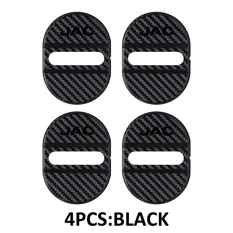 4 шт. крышки замков авто JAC, карбон, black-4PCS