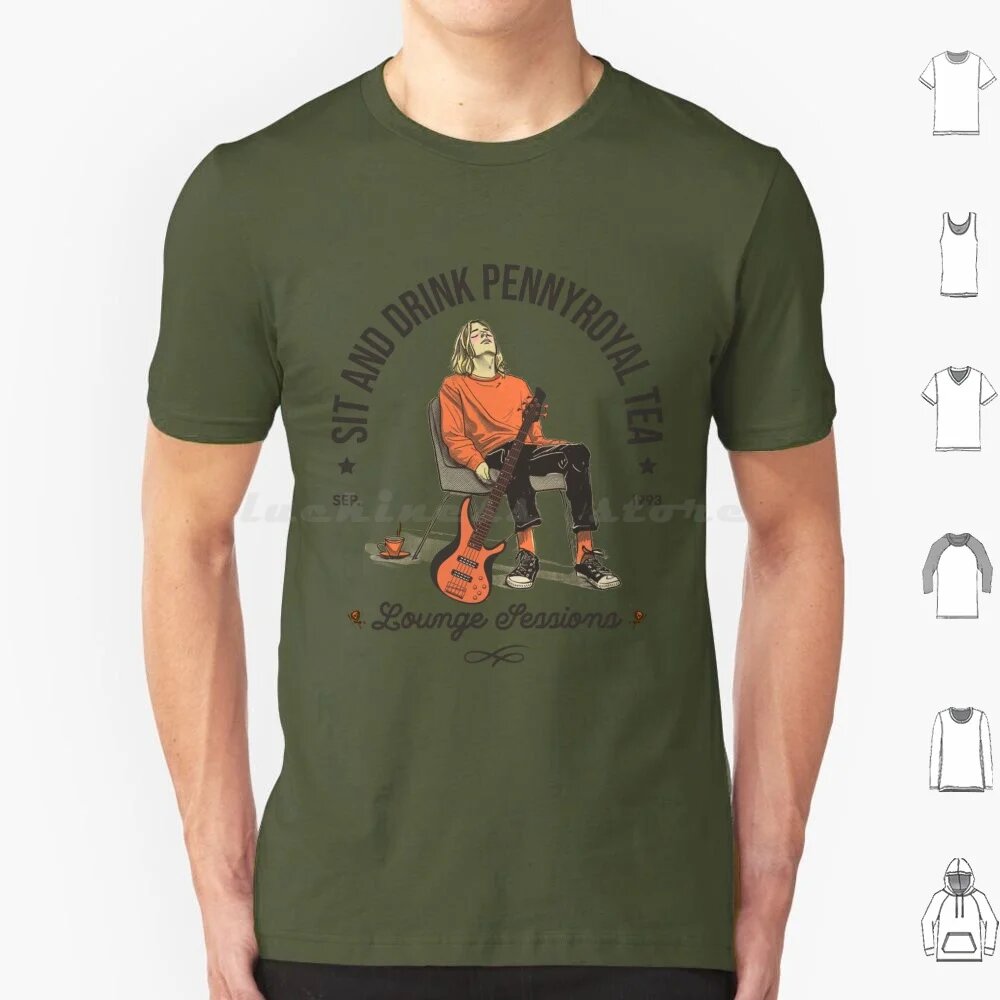 Футболка XXXL "Sit and Drink Pennyroyal Tea" Зеленый