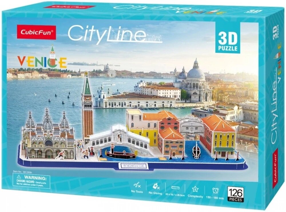 3D Пазл CubicFun Венеция MC269h, картон, для детей от 8ми лет
