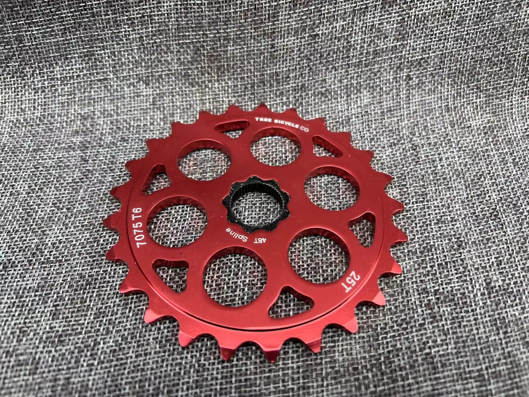 Звездочка BMX 25T красная