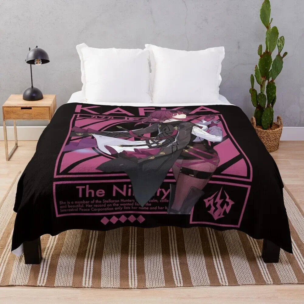 Плед плюшевый HONKAI STAR RAIL KAFKA 200x150cm