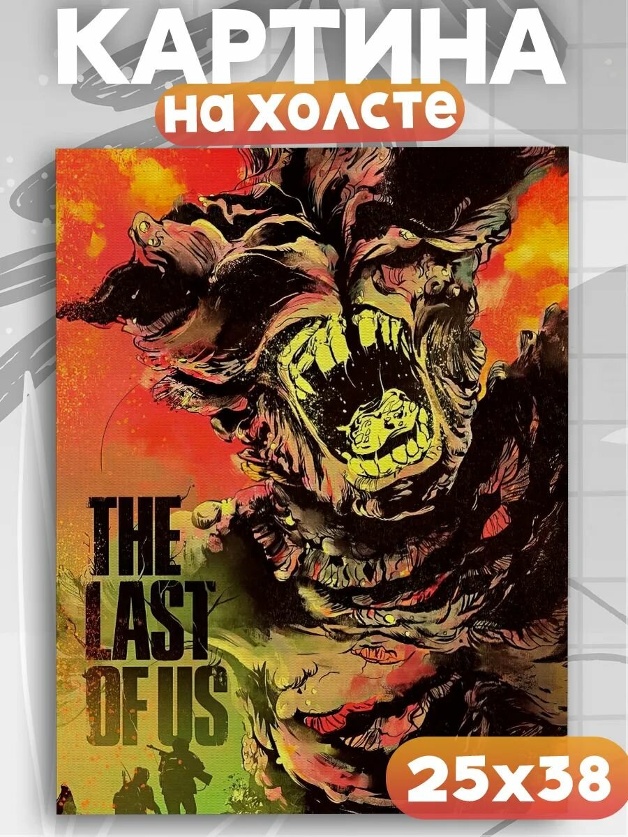 Картина на стену The last of us, на подрамнике, 1шт, 38х25 размер.