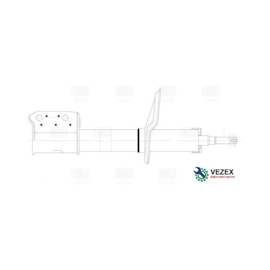 TRIALLI AG01068 амортизатор передний газовый!\ Renault Logan MCV 06>, LADA Largus 12>