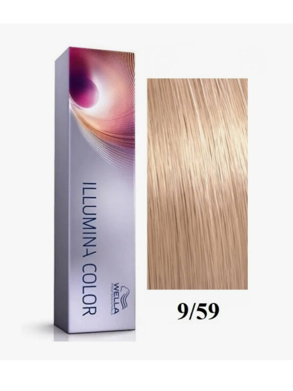 Wella Professionals Illumina Color 9/59 Крем-краска для волос Очень светлый блонд махагоновый сандре, 60 мл