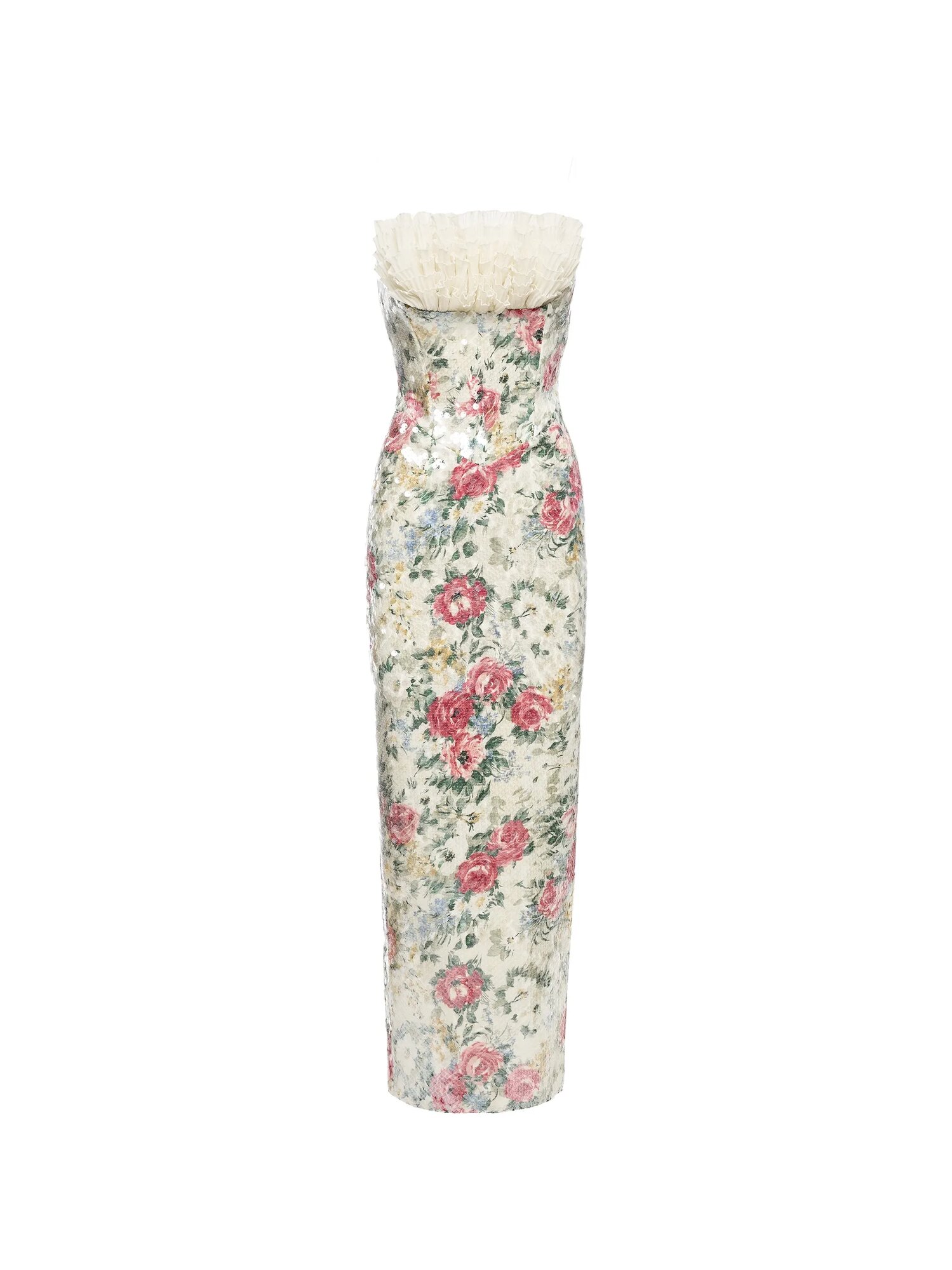 Платье Nissa Sequin-embellished ruffled midi dress