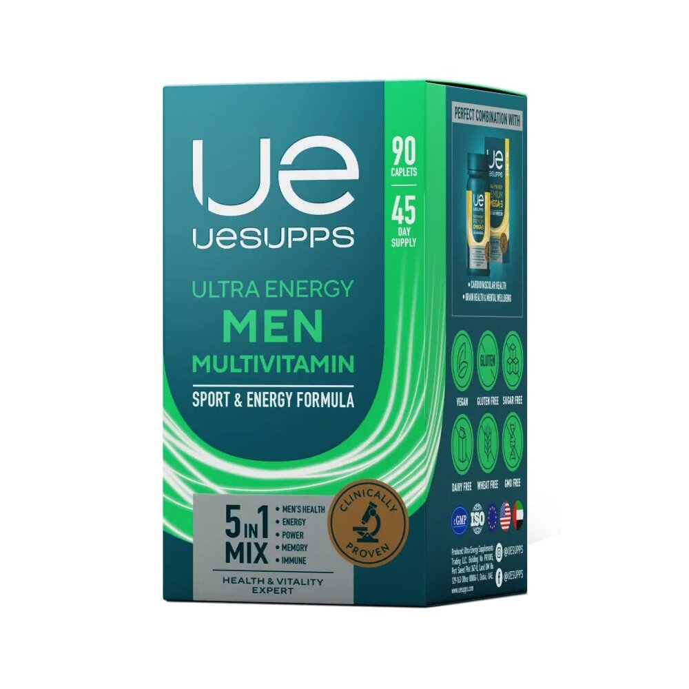 UEsupps Ultra Energy Men Multivitamin, 90 таблеток