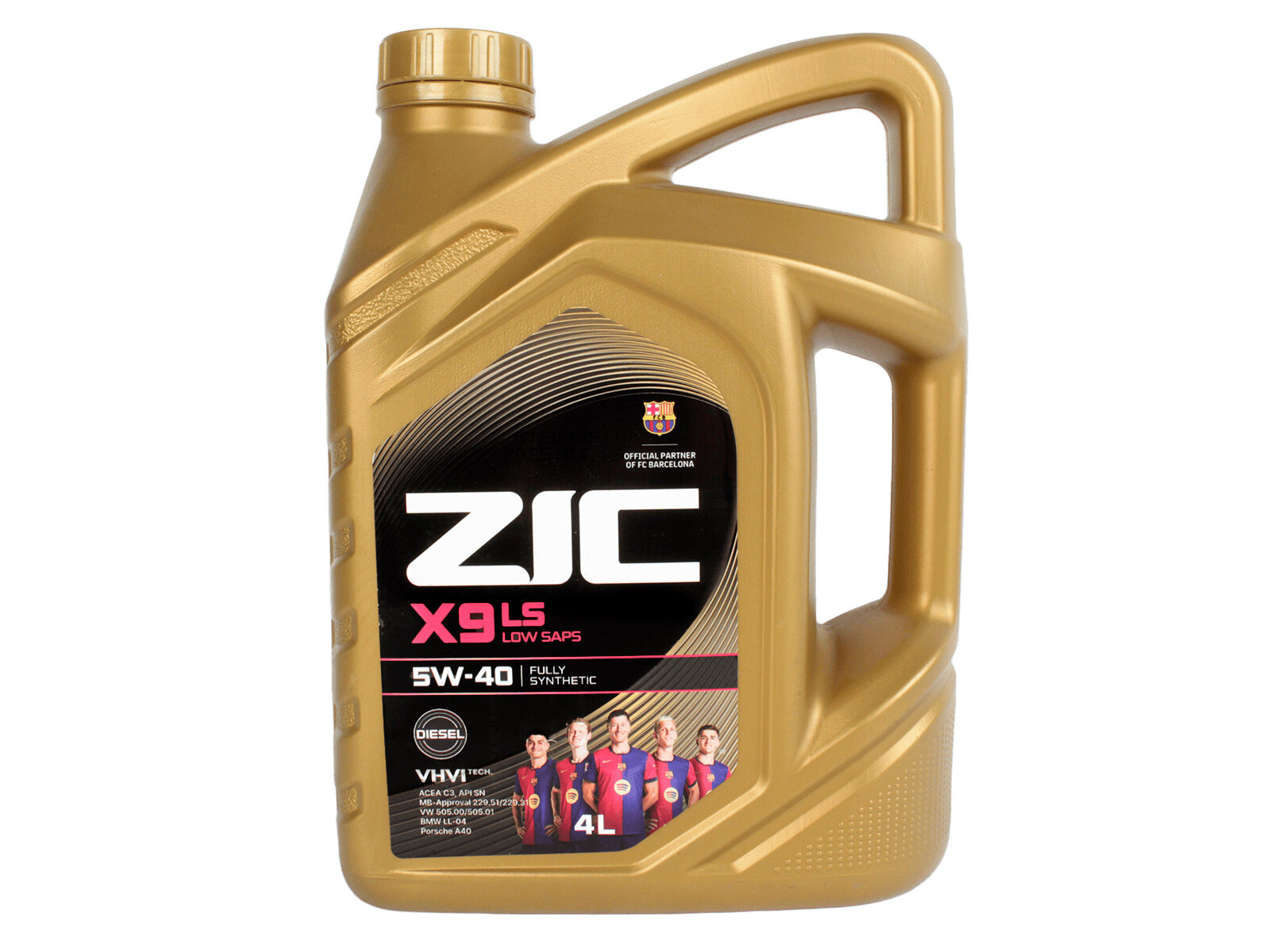 Масло моторное ZIC X9 LS DIESEL SN/CF/C3 5W40 синт.4л