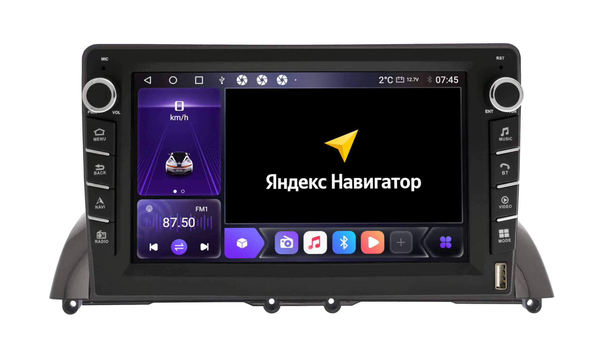 Штатная магнитола Renault Duster 15-21, Lada Largus FL (Ларгус) 21+ Wide Media MT90147QU-4/64B тип 5