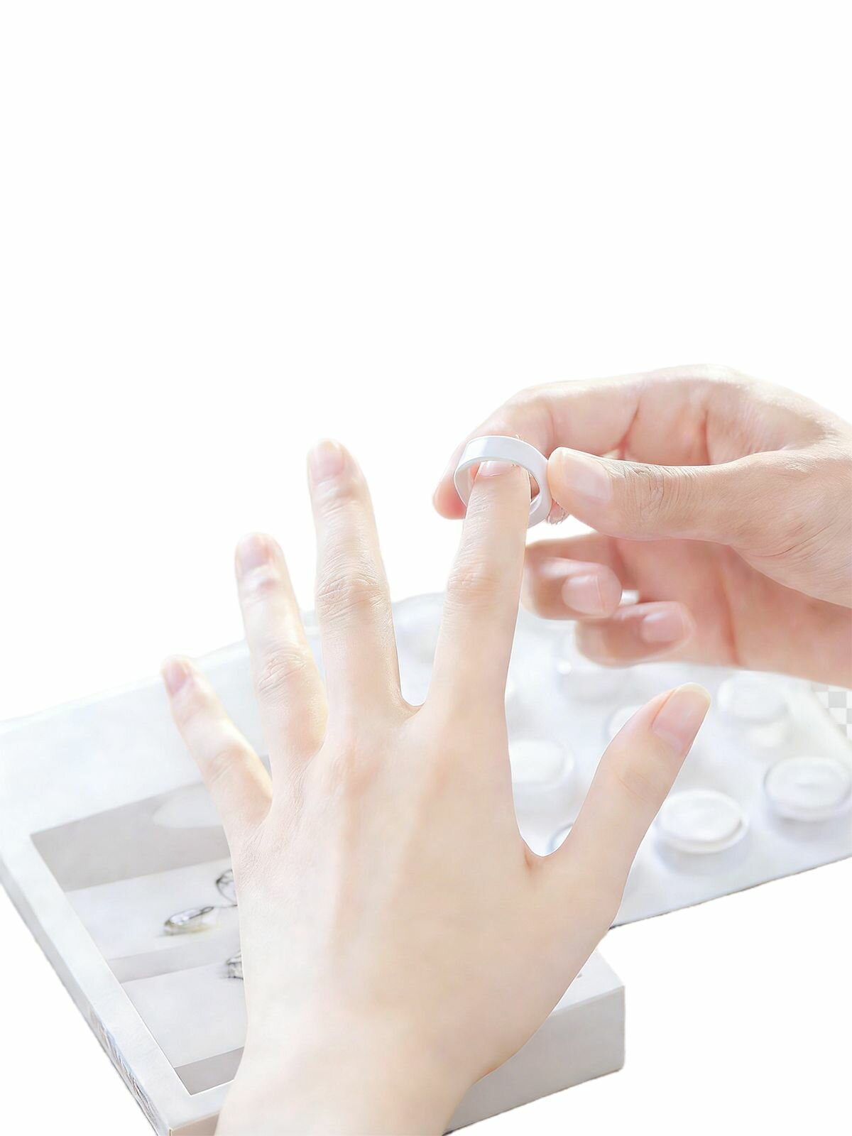 Примерочный набор колец Oura Ring 4 Sizing Kit, размеры 4–15 мм, точный подбор размера — фото 1