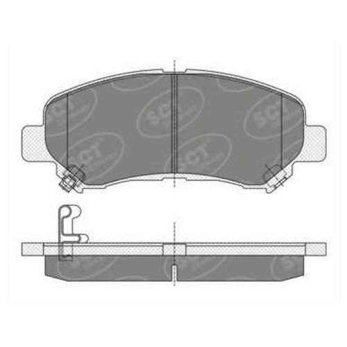 Комплект передних тормозных колодок Sct SP337PR для Nissan Qashqai I, X-Trail; Renault Koleos I; Suzuki Kizashi