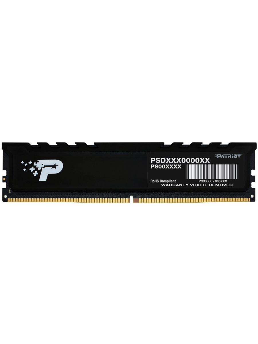 Память DDR5 16GB 5200MHz Patriot PSP516G520081H1 Signature Premium RTL PC5-41600 CL42 DIMM 288-pin 1.1В single rank с радиатором RTL
