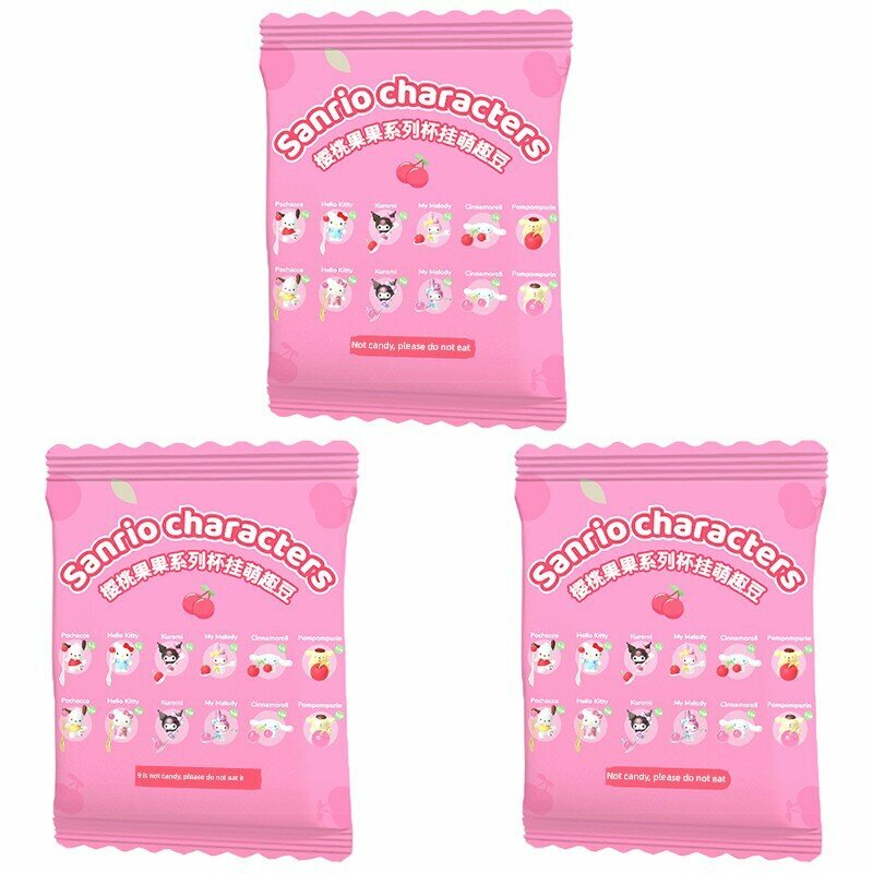 Фигурка Sanrio: Милая и забавная Куроми, Пудинг Дог, Hello Kitty, Мини Мелоди в пакете-сюрпризе. 3 нераспечатанных