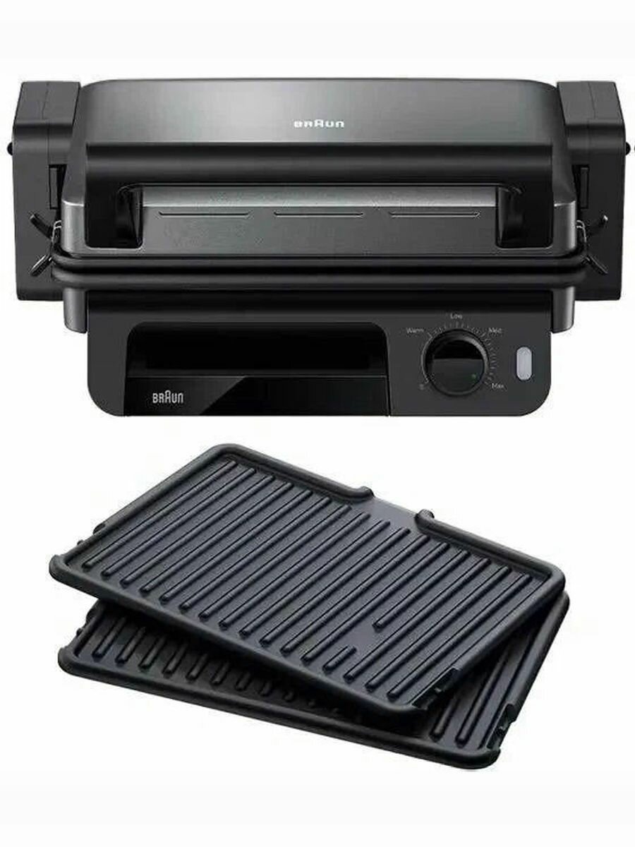 Электрогриль Braun MultiGrill 5 CG5010, контактный гриль, для мяса и овощей