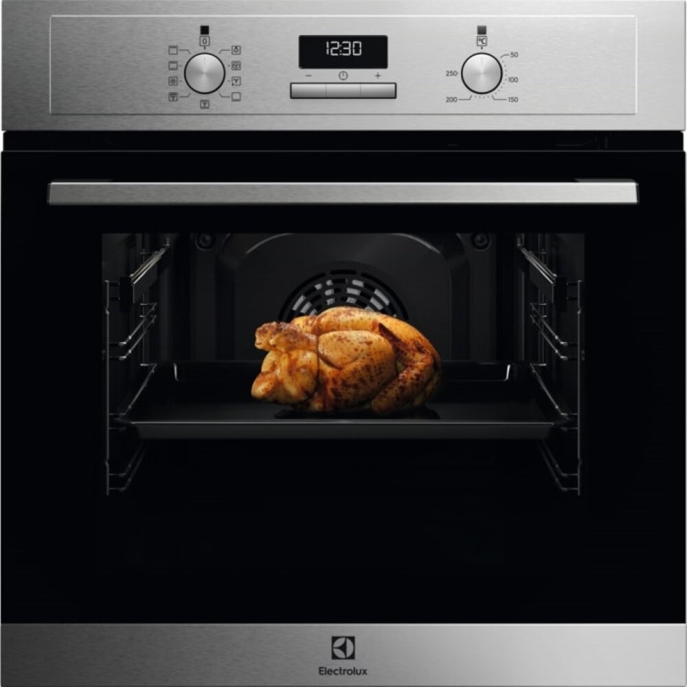 Духовой шкаф Electrolux EOF3H50BX, нержавеющая сталь, 8 режимов, паровая очистка