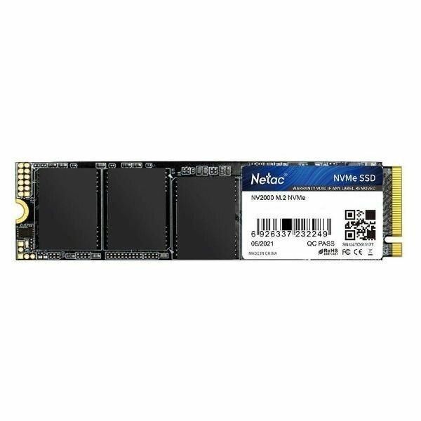 Внутренний диск SSD Netac M.2 NV2 1000 Гб PCIe NT01NV2000-1T0-E4X