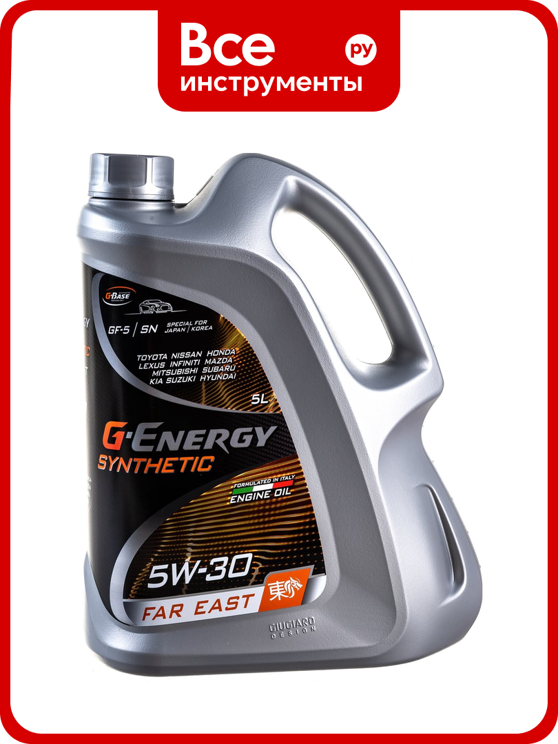 Масло G-ENERGY Масло Synthetic Far East 5W-30 5л, бензиновых двигателей