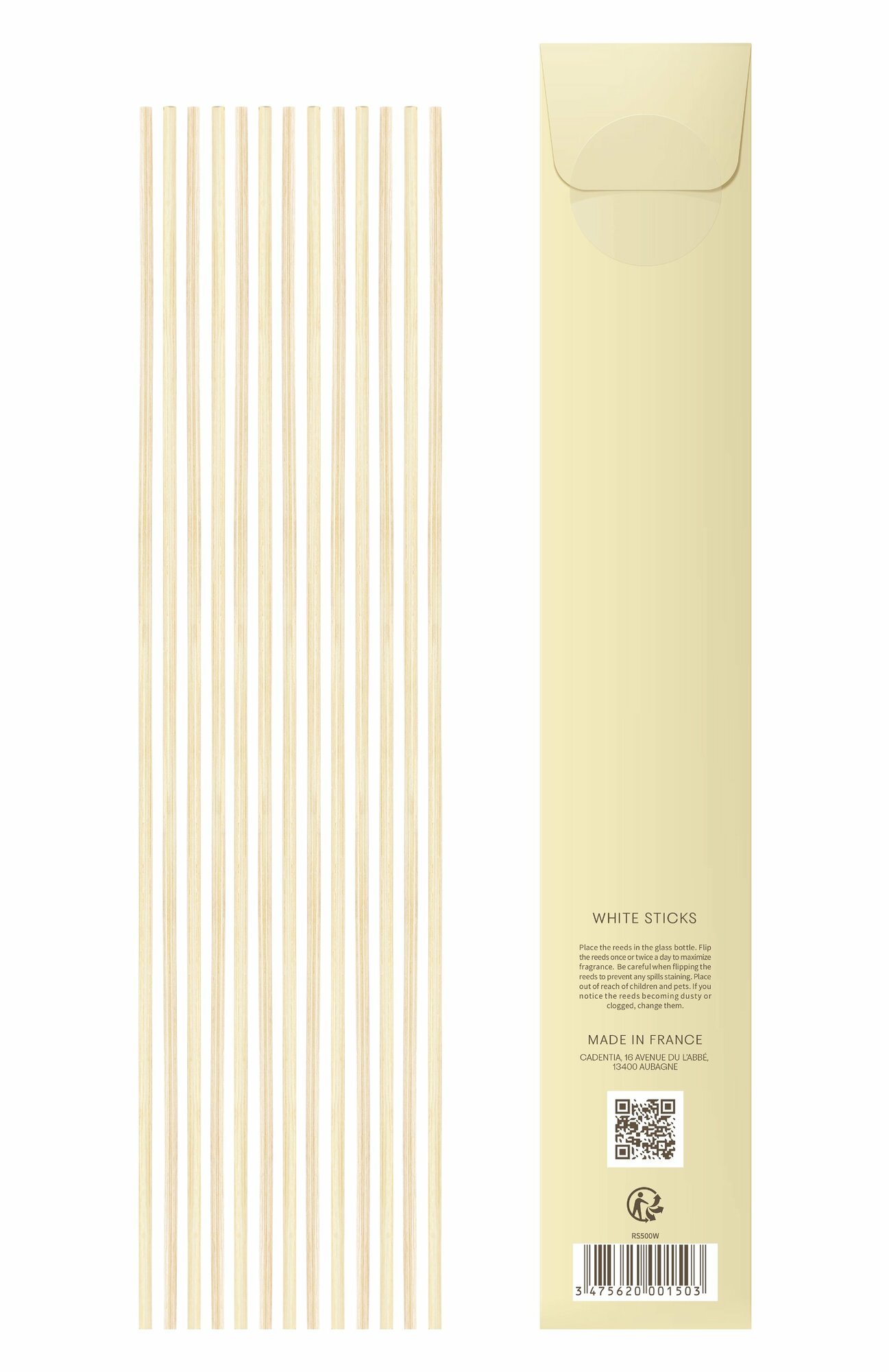 Белые палочки для диффузора 500ml Mercury Home Collection