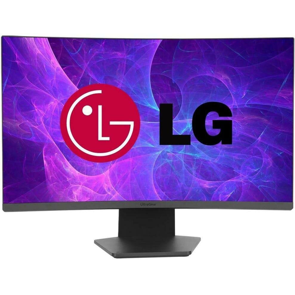 Монитор 27" LG 27GS60QC-B Black (VA, изогнутый, 2560x1440, 180Hz, 1 ms, 178°/178°, 300 cd/m, 3000:1, +2хHDMI 2.0, +DP)