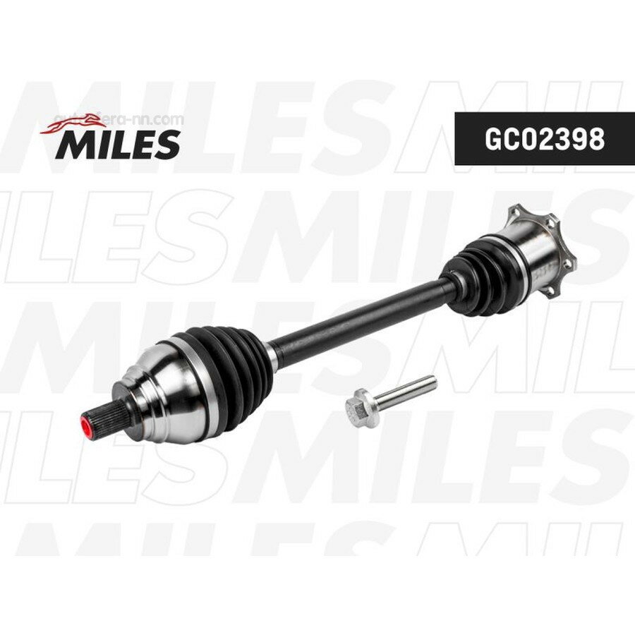 MILES GC02398 Привод в сборе AUDI A3/ SKODA OCTAVIA/ VW GOLF VII 12-/ T-ROC 17- прав.