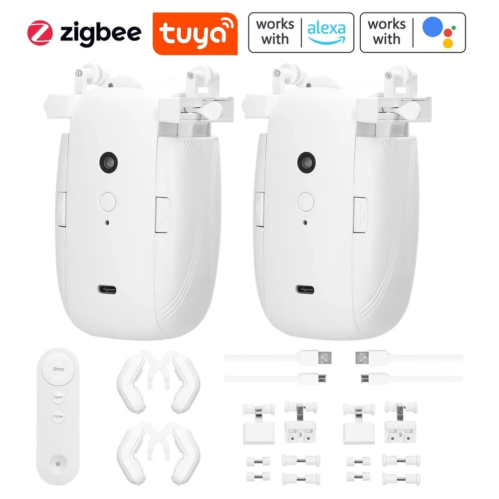 Умный мотор для штор с поддержкой ZigBee 3: автоматическое управление, таймер и датчики температуры